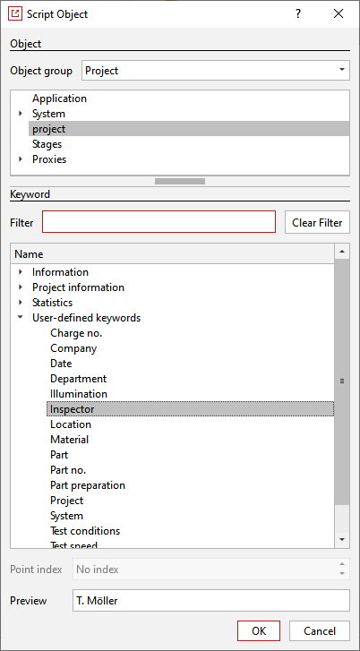 Variable im Dialog verwenden - Customizations & App Development - ZEISS Qualityforum